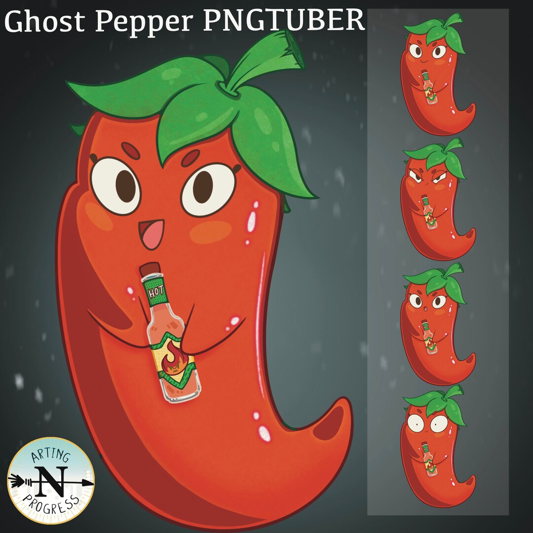 Ghost Pepper Pngtuber Veadotube Mini Discord, Twitch, Youtube and More ...