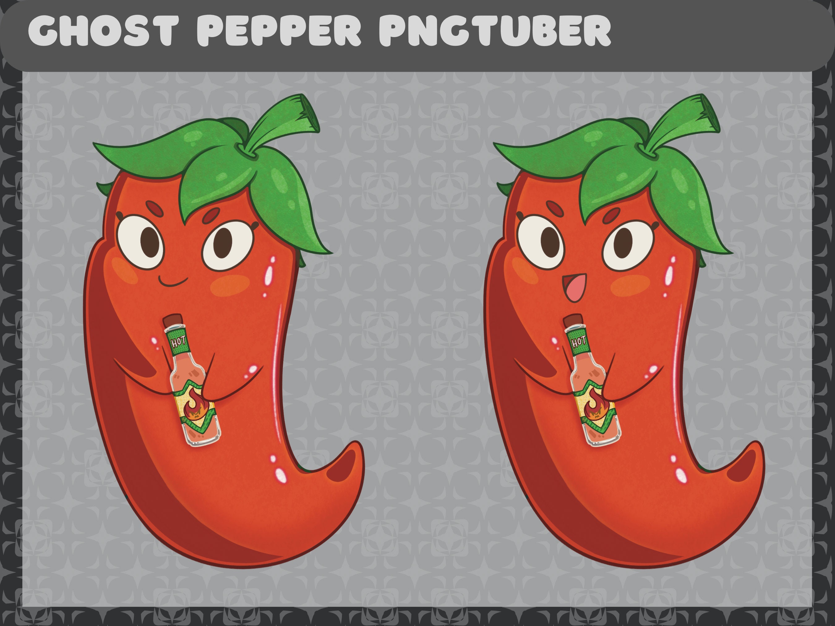 Ghost Pepper Pngtuber Veadotube Mini Discord Twitch - Etsy