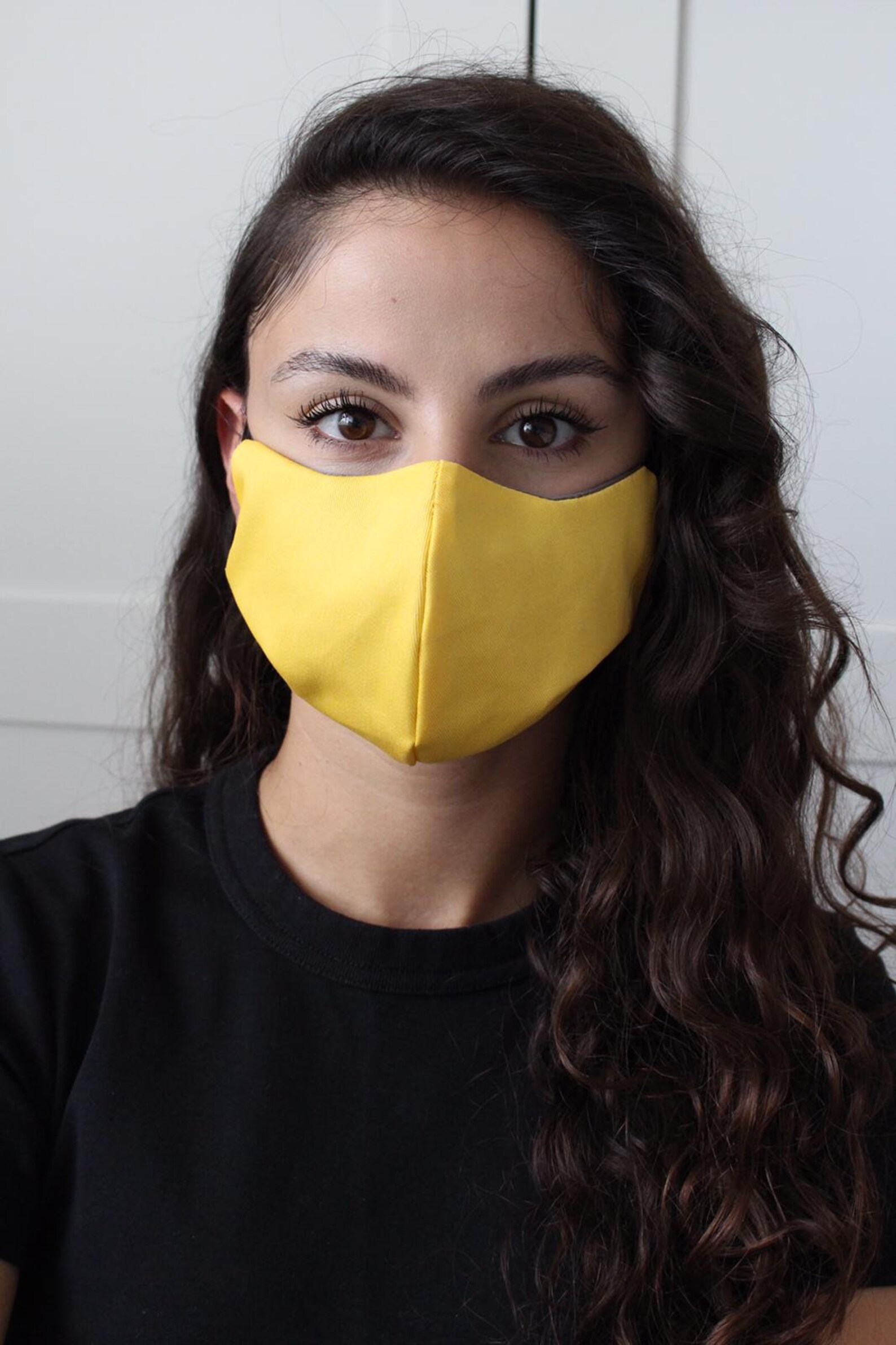 FACE COVERING Yellow Face Mask Cotton Face Mask 100% | Etsy