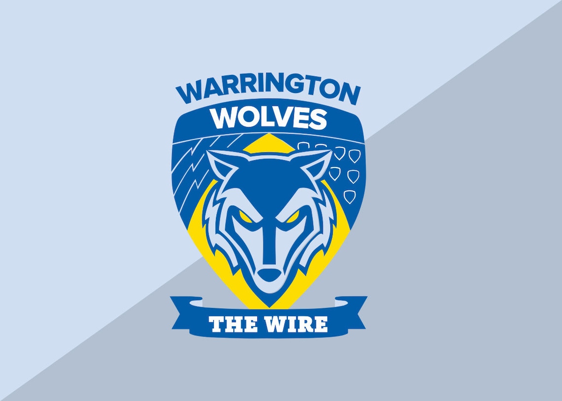 Warrington Wolves Rugby League Teams svg rugby super league | Etsy