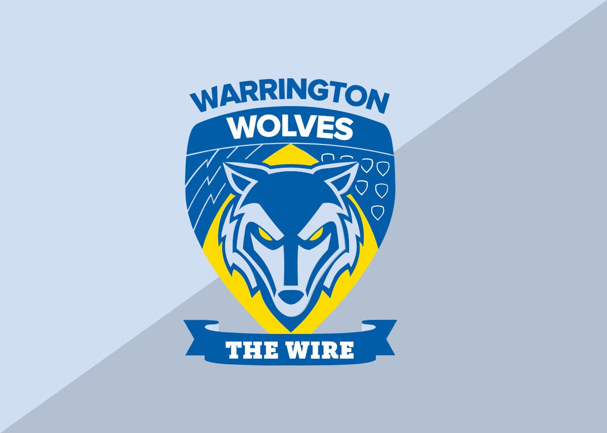 Warrington Wolves Rugby League Teams svg rugby super league | Etsy