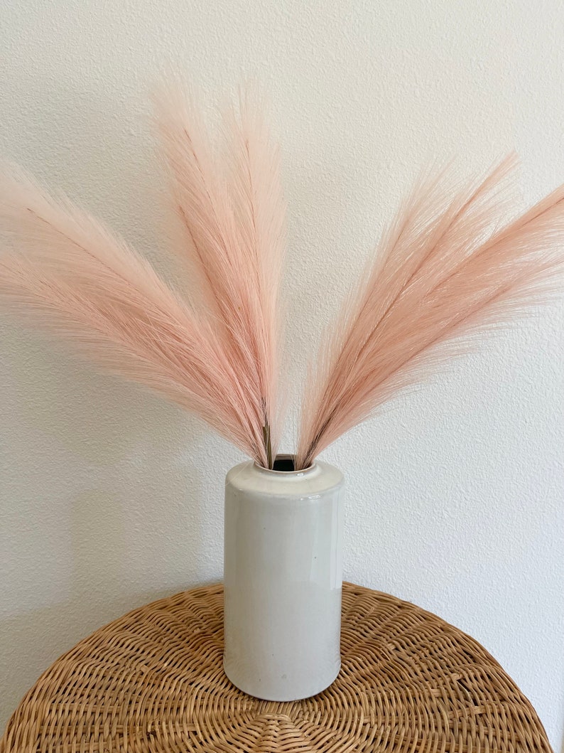 2ft Faux Tabletop Pampas Grass Artificial - Peach - Etsy