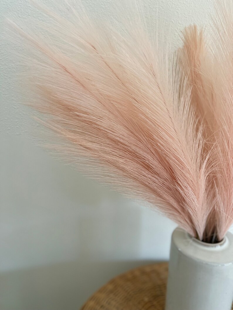 2ft Faux Tabletop Pampas Grass Artificial - Peach - Etsy