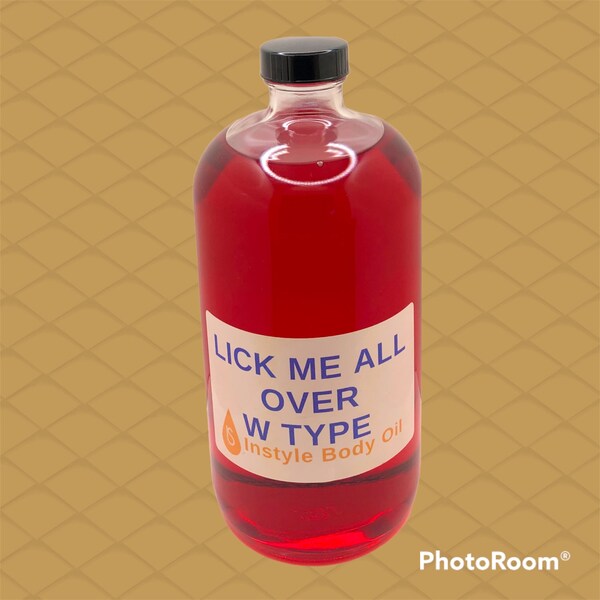 Body Oil Lick Me All Over Etsy