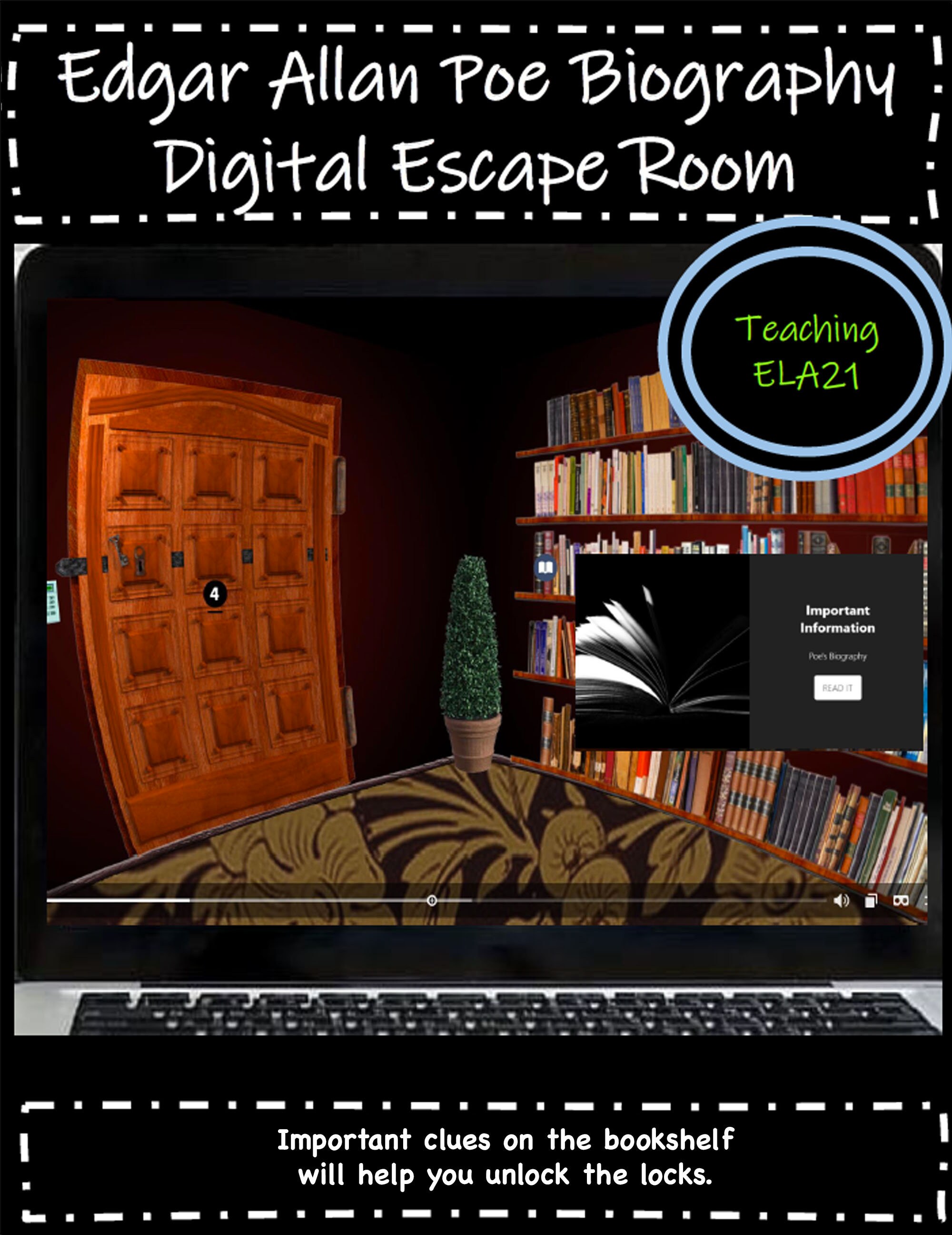 Edgar Allan Poe Digital Escape Room - Etsy
