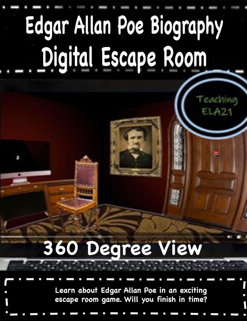 Edgar Allan Poe Digital Escape Room - Etsy