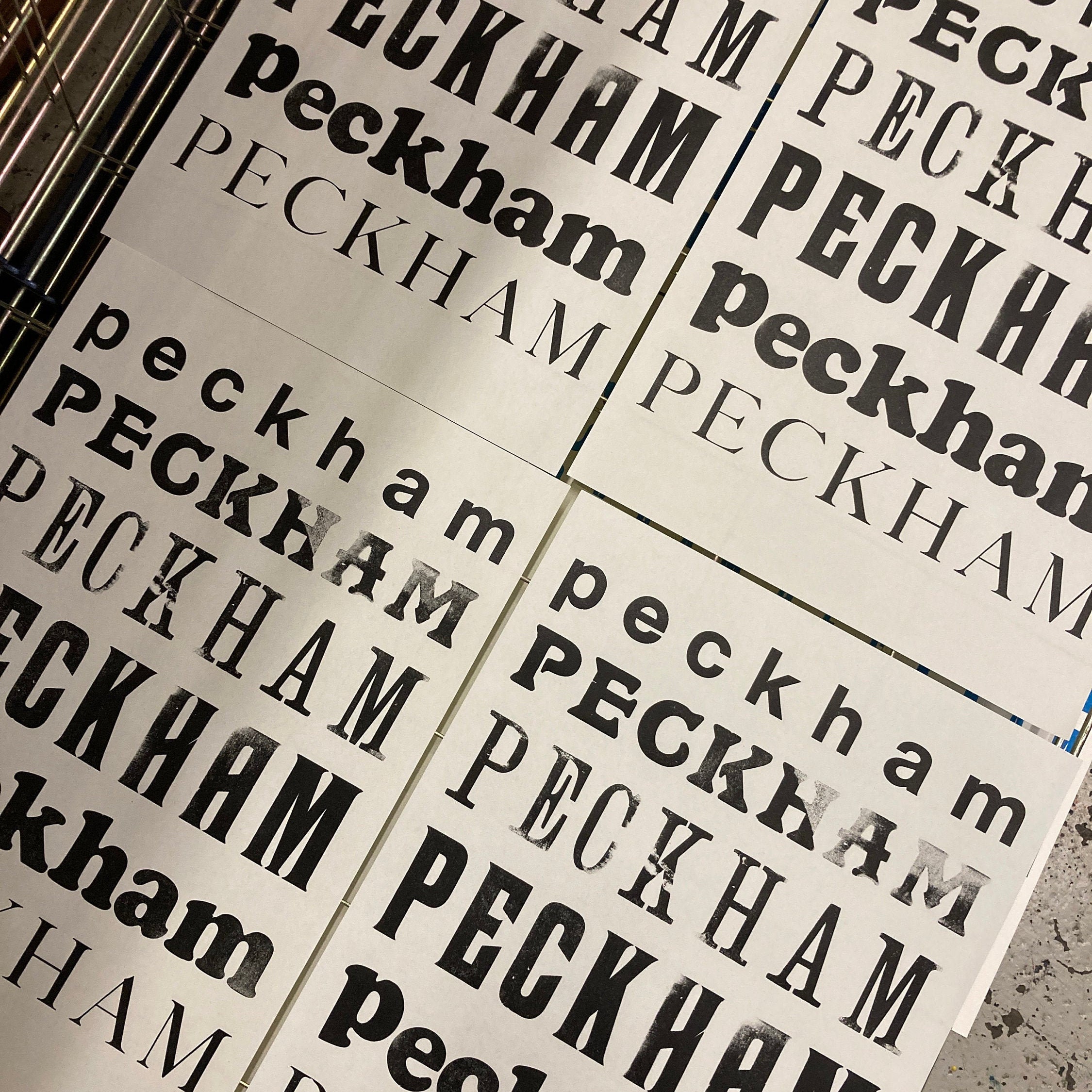 Peckham Letterpress A3 Poster - Etsy