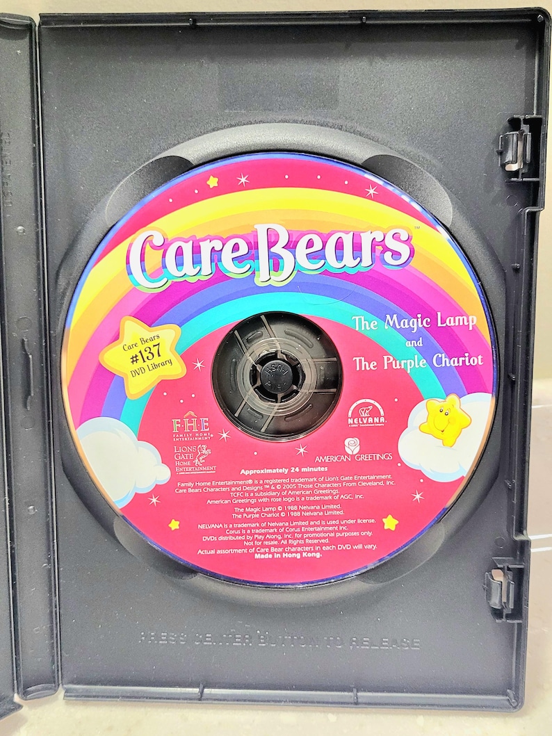 Care Bears DVD Movie, the Magic Lamp and the Purple Chariot, 2005 - Etsy