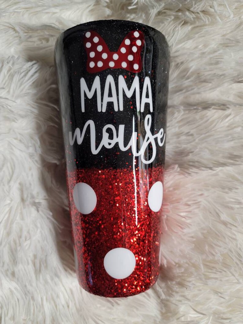 Mama Mouse Tumbler Minnie Mouse Mommy And Me Tumblers Mini Etsy