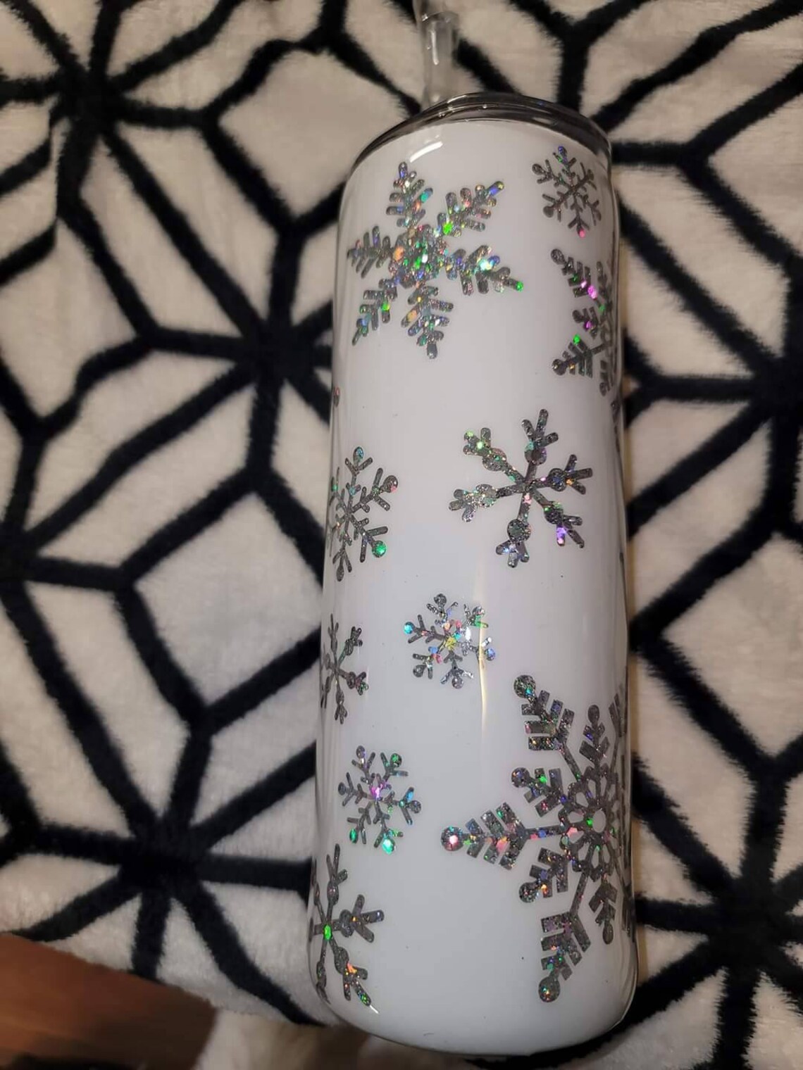 Peek a Boo Snowflake 20oz Skinny Tumbler Snow Flakes - Etsy