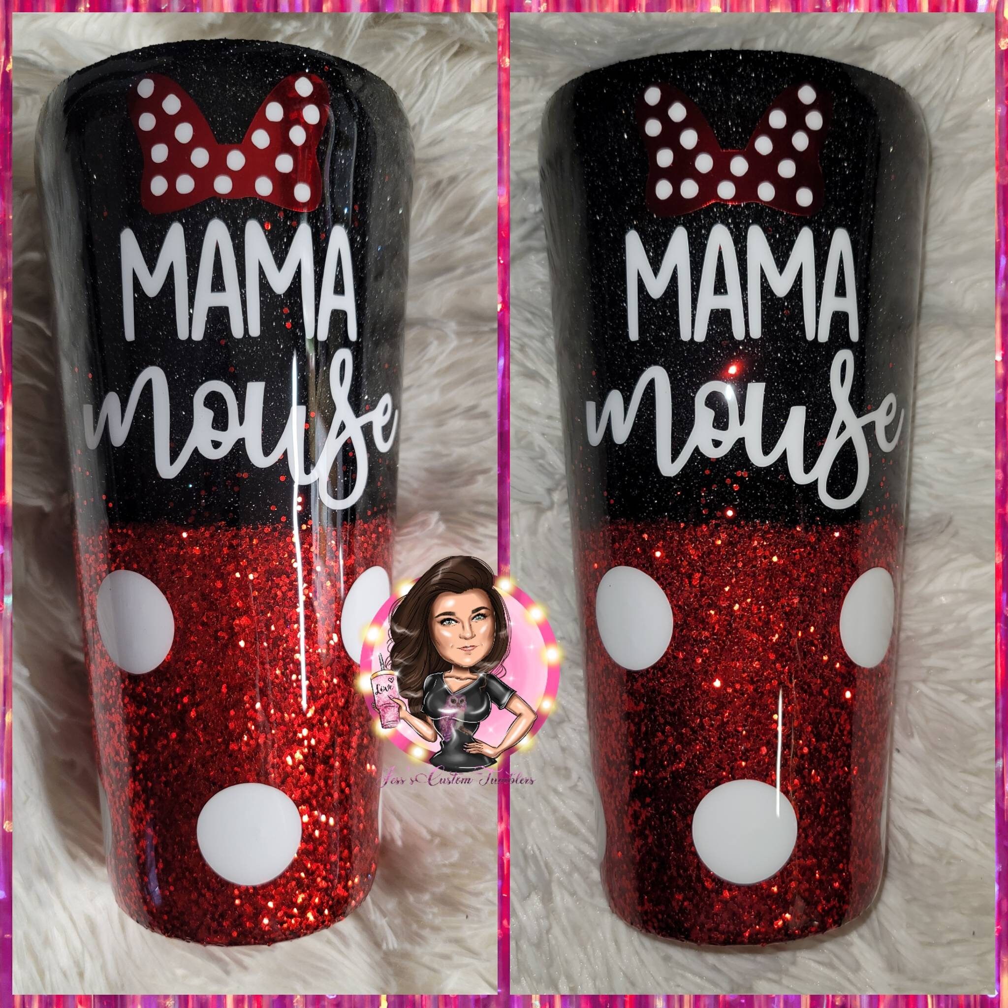 Mama Mouse Tumbler Minnie Mouse Mommy And Me Tumblers Mini Mouse Minnie