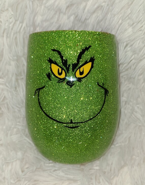 Drink up Grinches Wine Tumbler with lid | Etsy