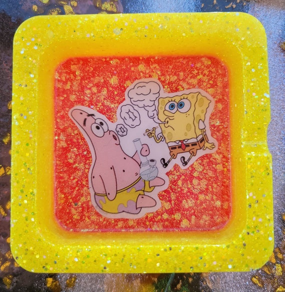 Spongebob 420 Ashtray Sponge Bob Weed Pot Ash Tray - Etsy