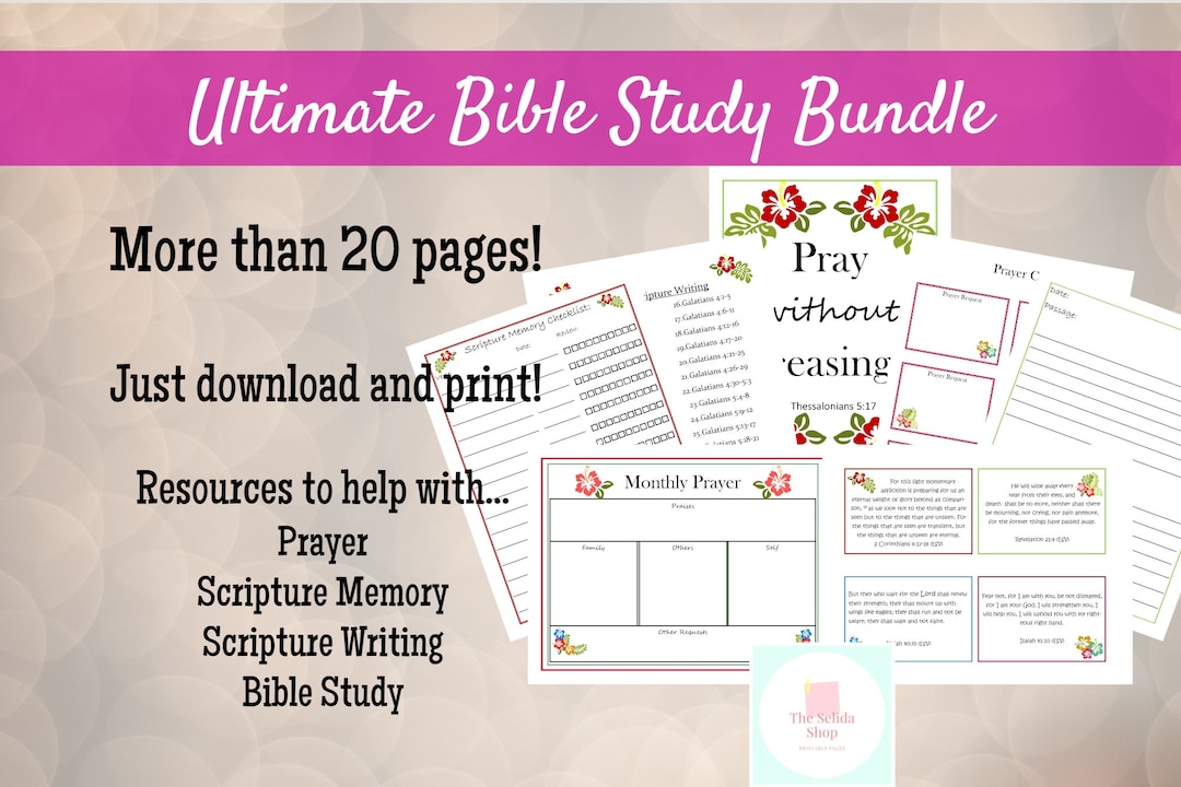 Ultimate Bible Study Bundle - Etsy