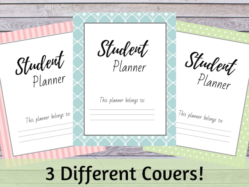 Printable Student Planner - Etsy
