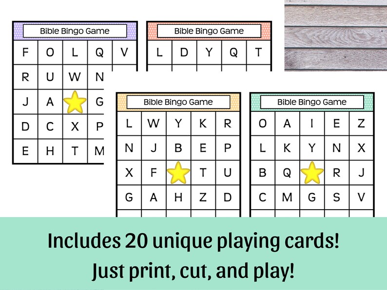 ABC Bible Verse Bingo Game - Etsy