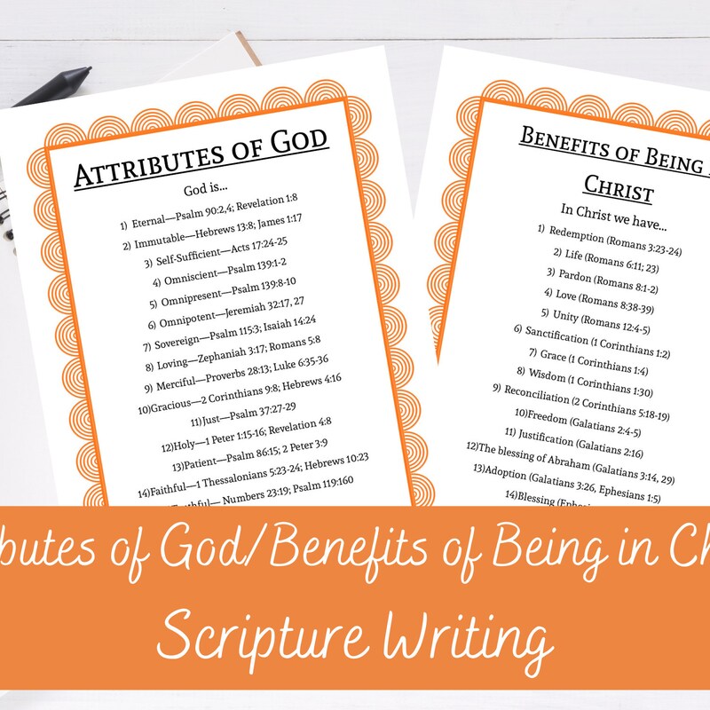 Attributes of God - Etsy