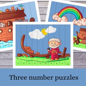 Preschool Bible Story Activity Pack Worksheets - Noah's Ark - Etsy