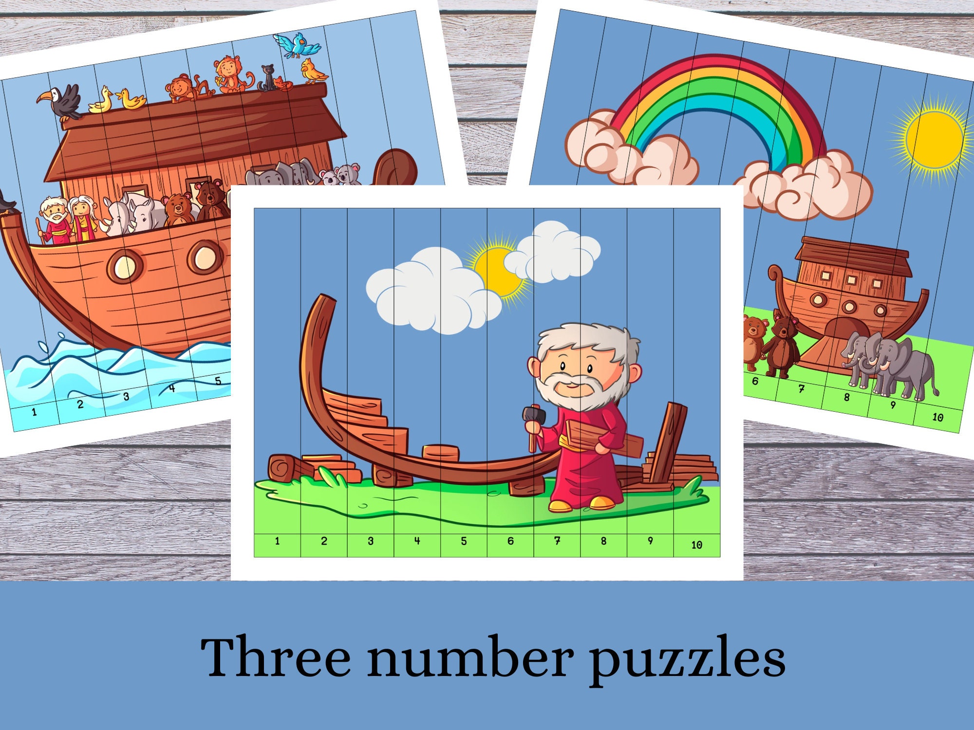 Preschool Bible Story Activity Pack Worksheets - Noah's Ark - Etsy