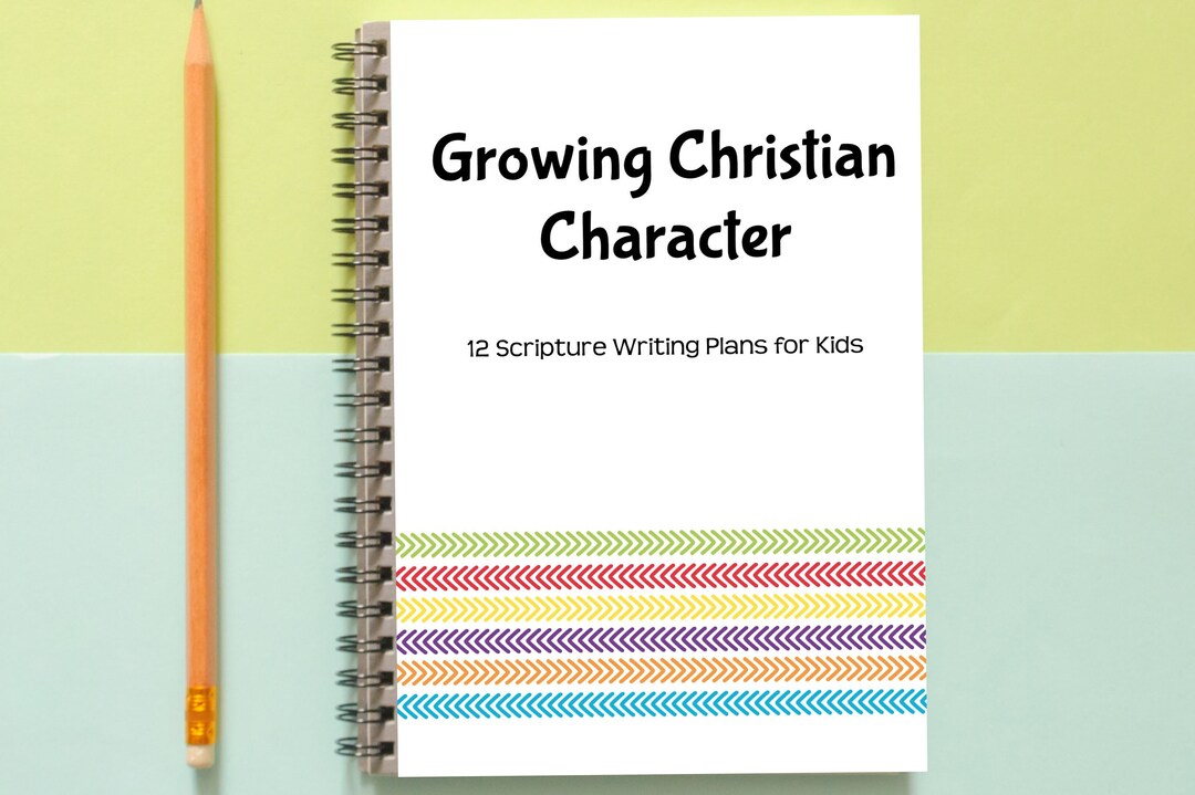 Kids Bible Reading/writing Plans-growing Christian Character - Etsy