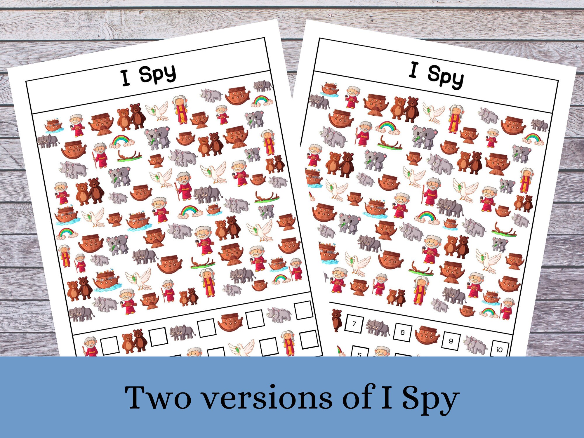 Preschool Bible Story Activity Pack Worksheets - Noah's Ark - Etsy