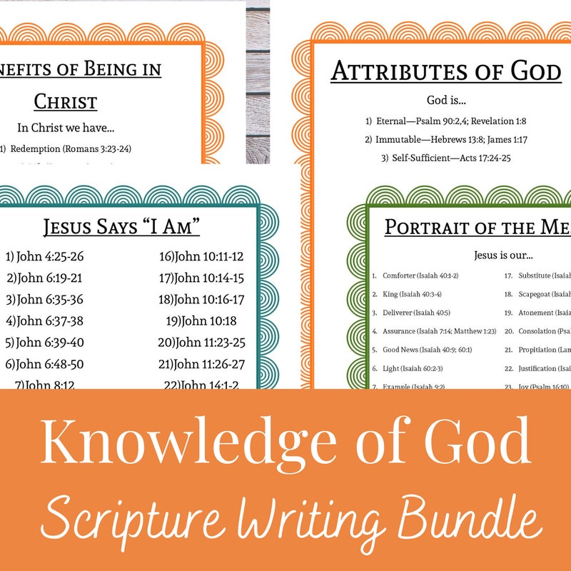 Attributes of God - Etsy
