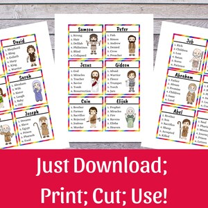 Bible Guessing Game for Kids - Etsy