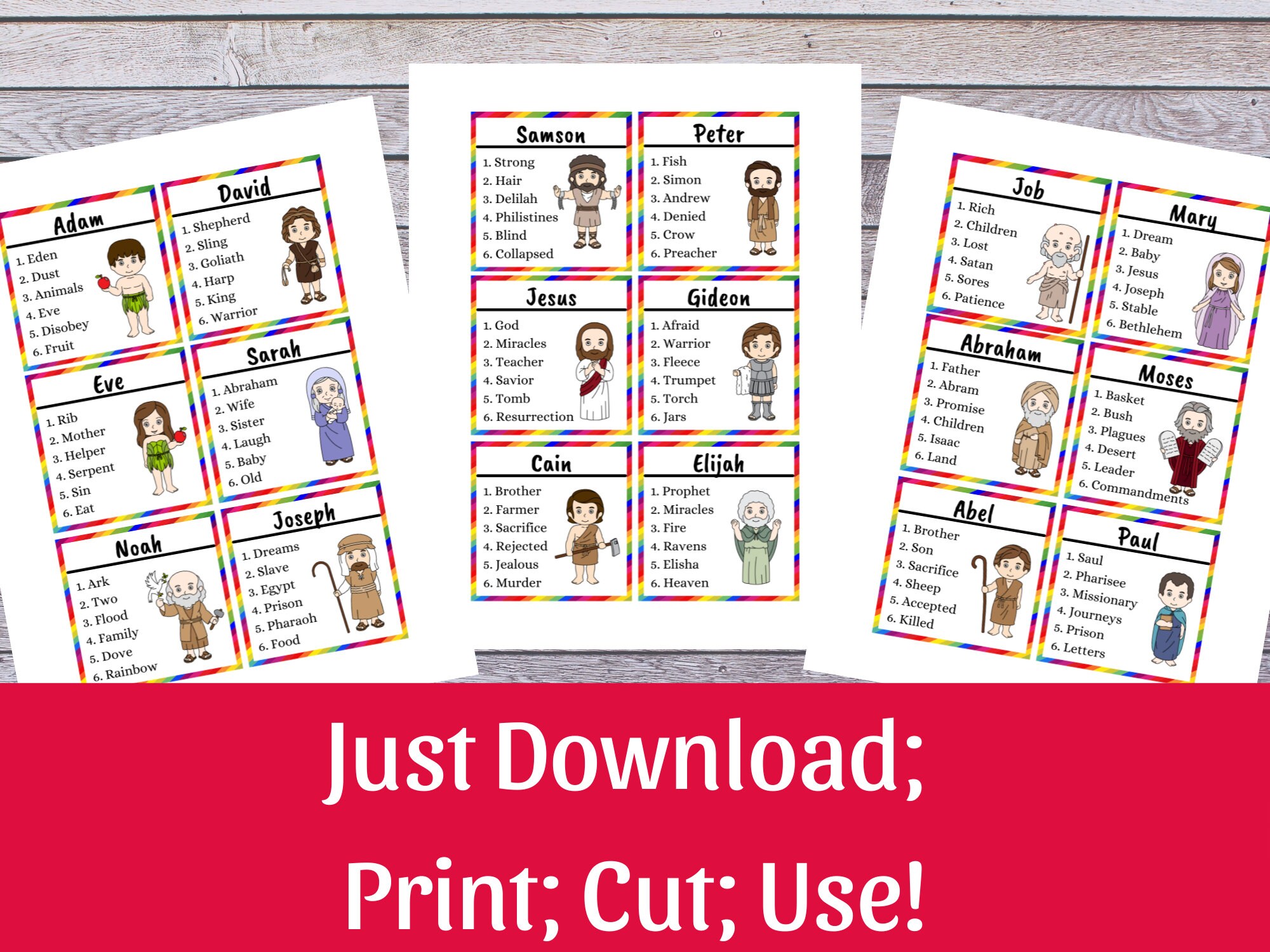 Bible Guessing Game for Kids - Etsy