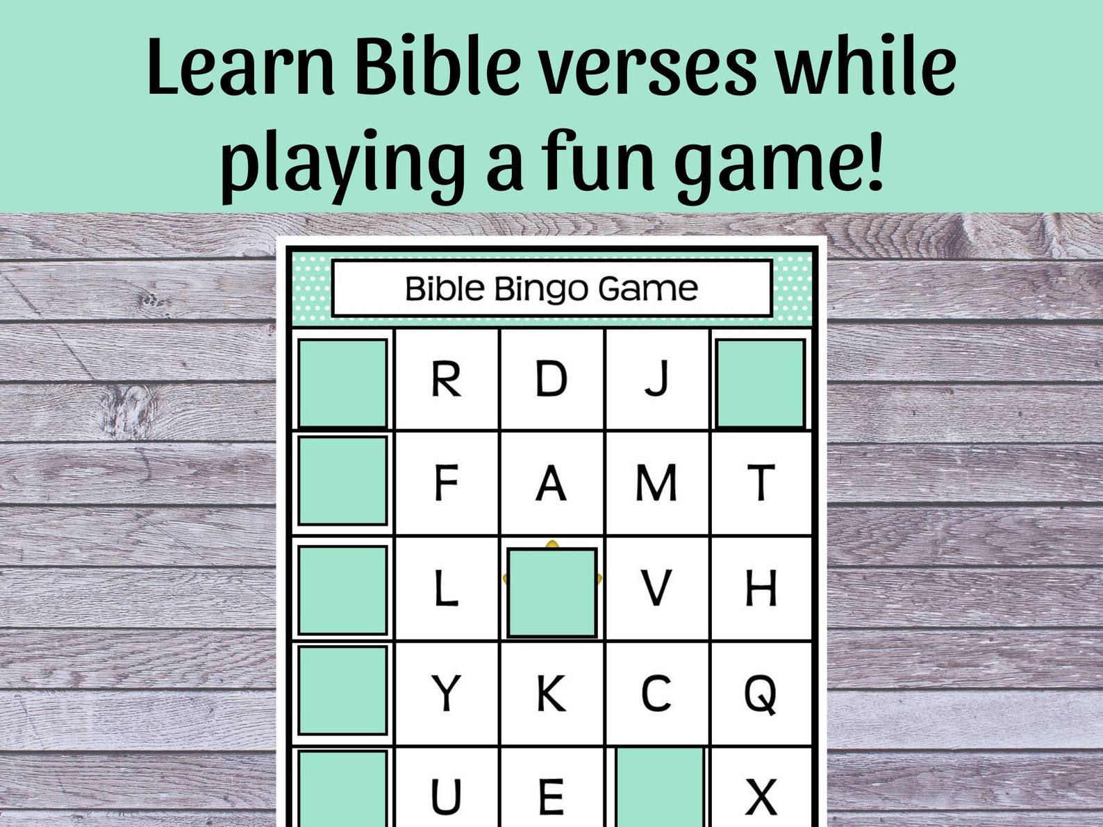 ABC Bible Verse Bingo Game - Etsy