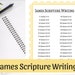 James 30-day Scripture Writing/bible Reading Plan - Etsy
