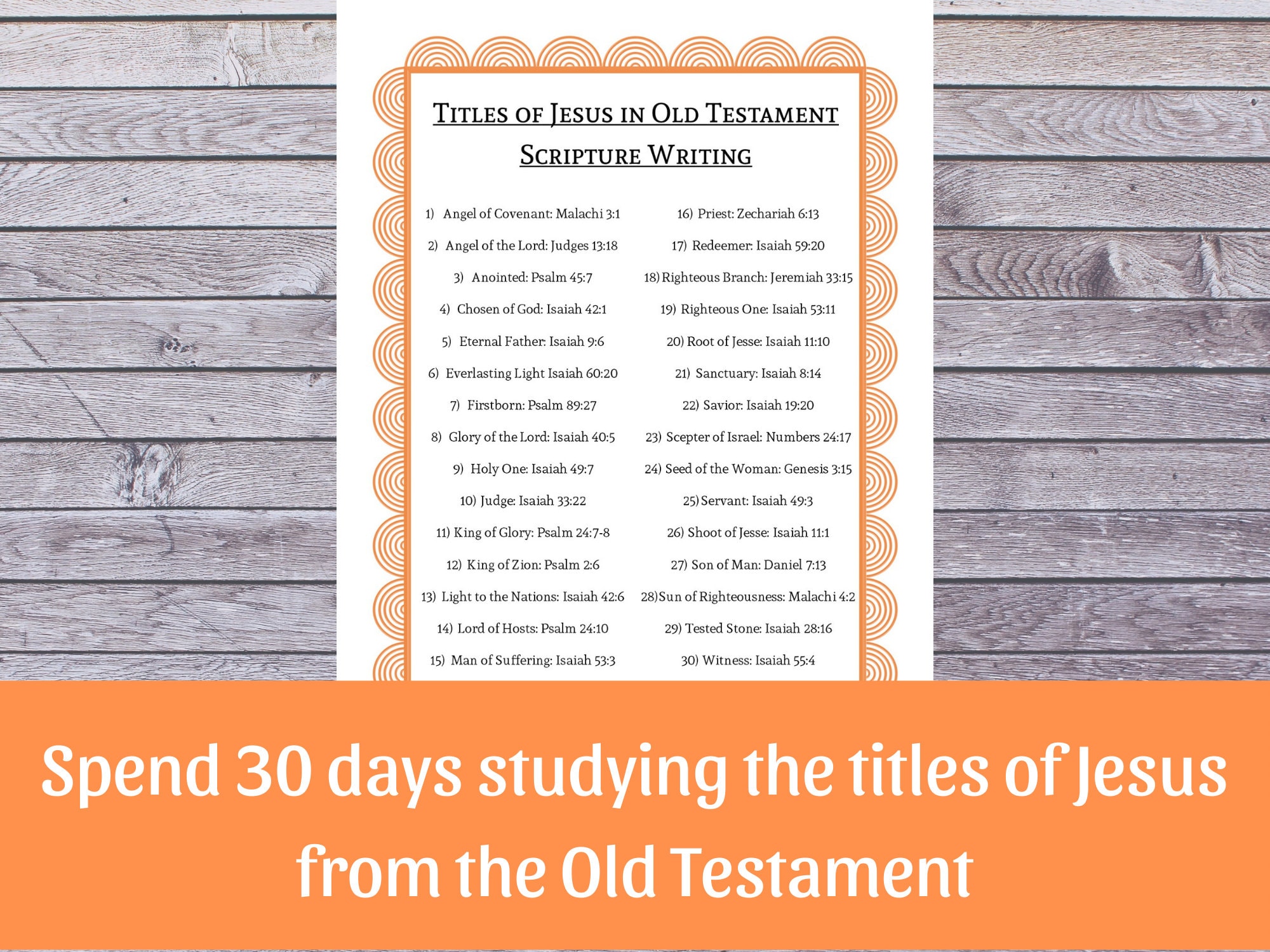 Titles of Jesus Scripture Writing/bible Study Plans - Etsy