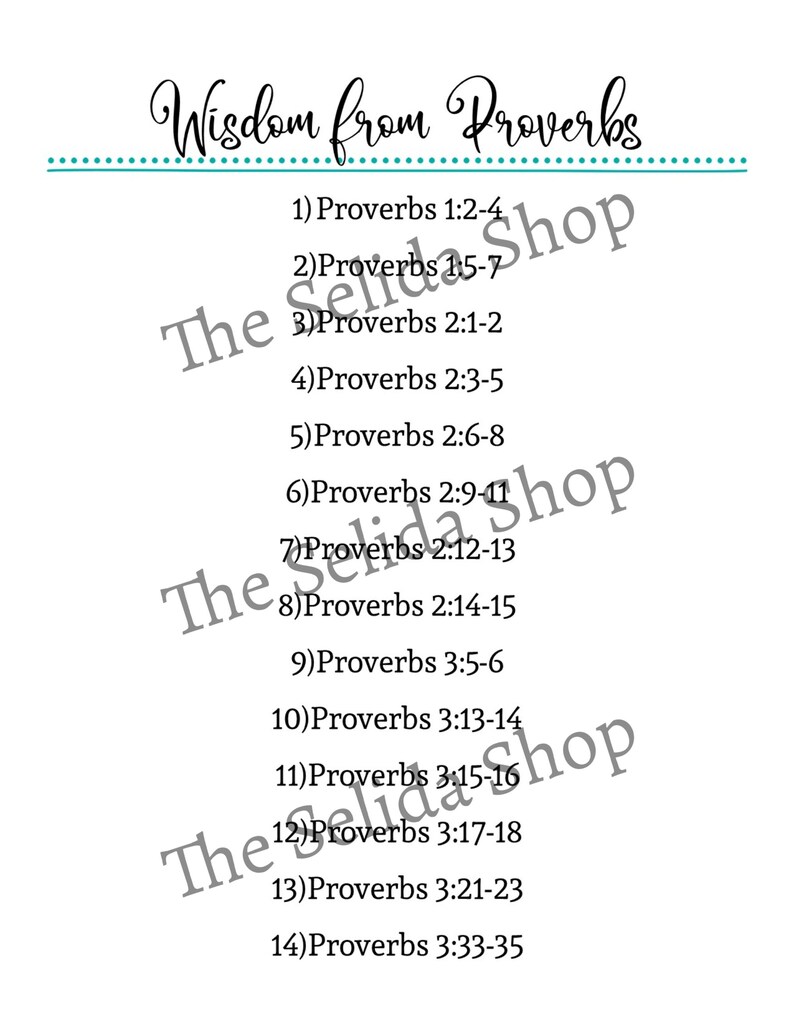 Printable Scripture Writing Plans: Encouragement From Psalms/wisdom ...