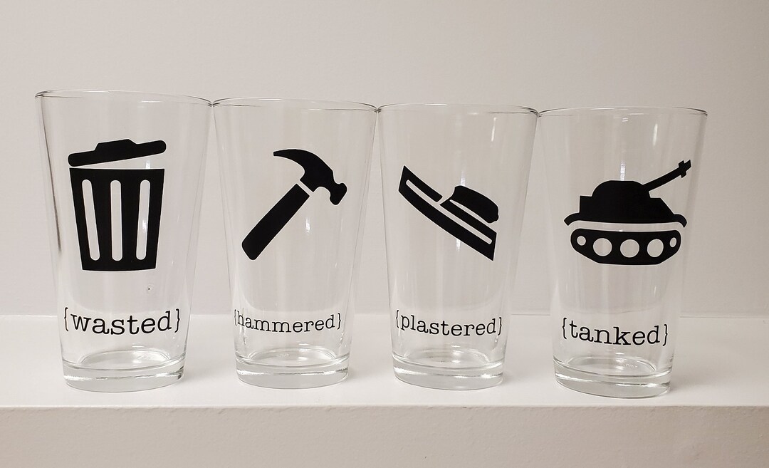 Pun Pint Glassesfunny Beer Glasses - Etsy