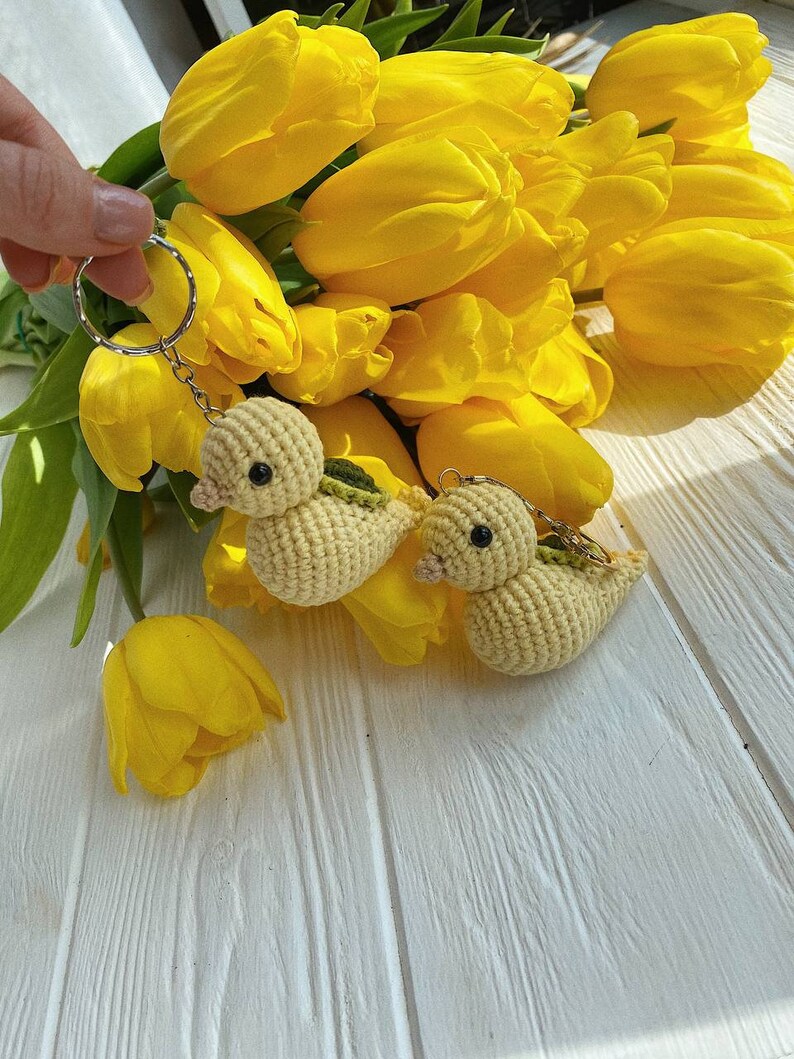 Crochet Turtle Duck Keychain plush Avatar Keychainavatar | Etsy