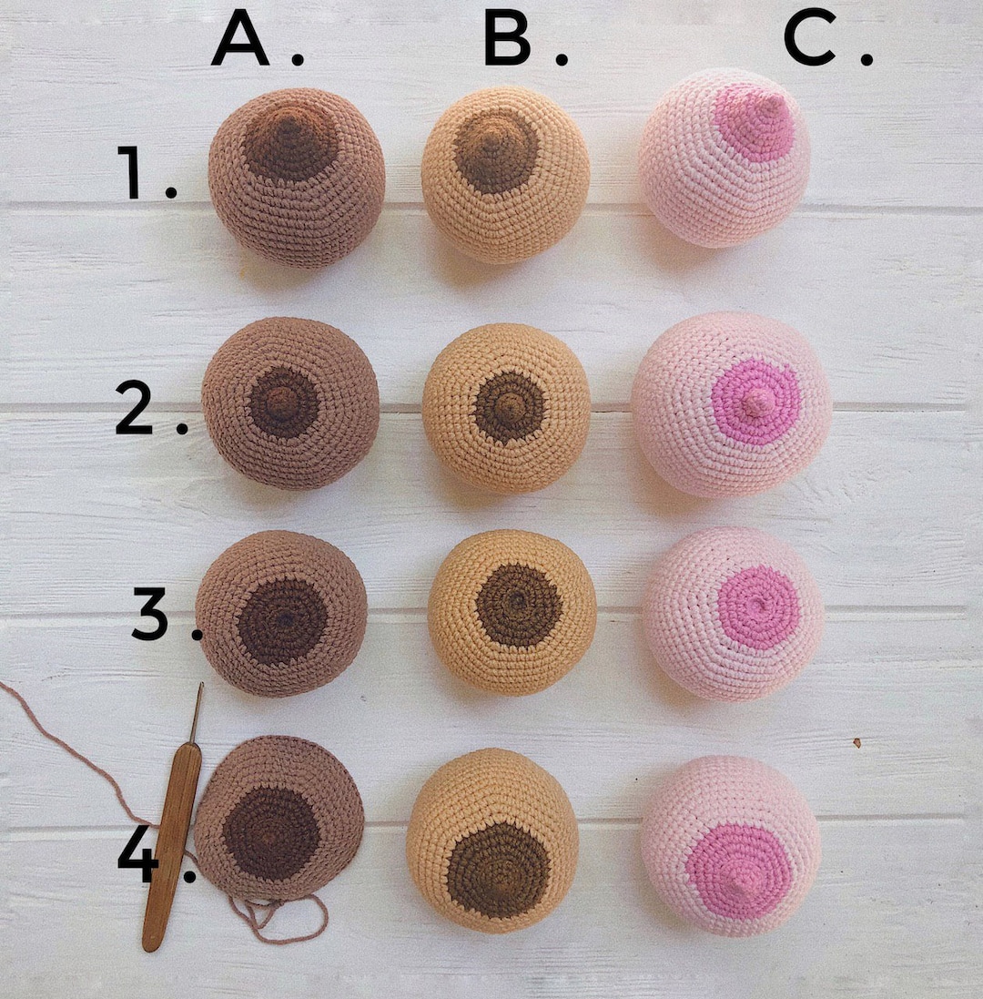 Crochet Boob, Handmade Breast, Breastfeeding Models,crochet Breast ...