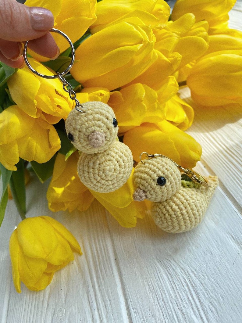 Crochet Turtle Duck Keychain plush Avatar Keychainavatar | Etsy