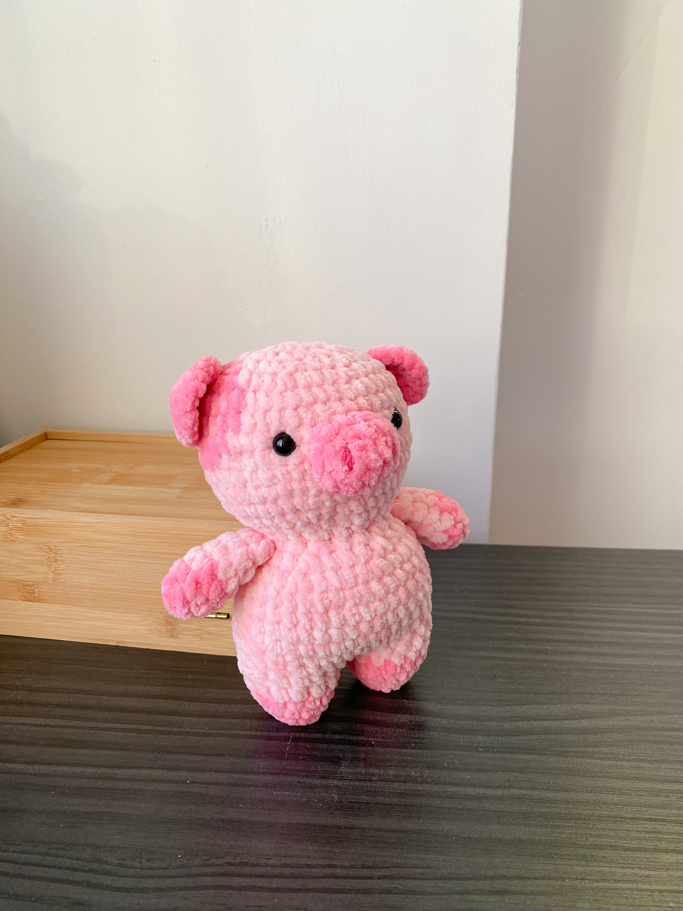 Cute Crochet Pig Amigurumi Soft Toy Plush Fat Pig Pink - Etsy