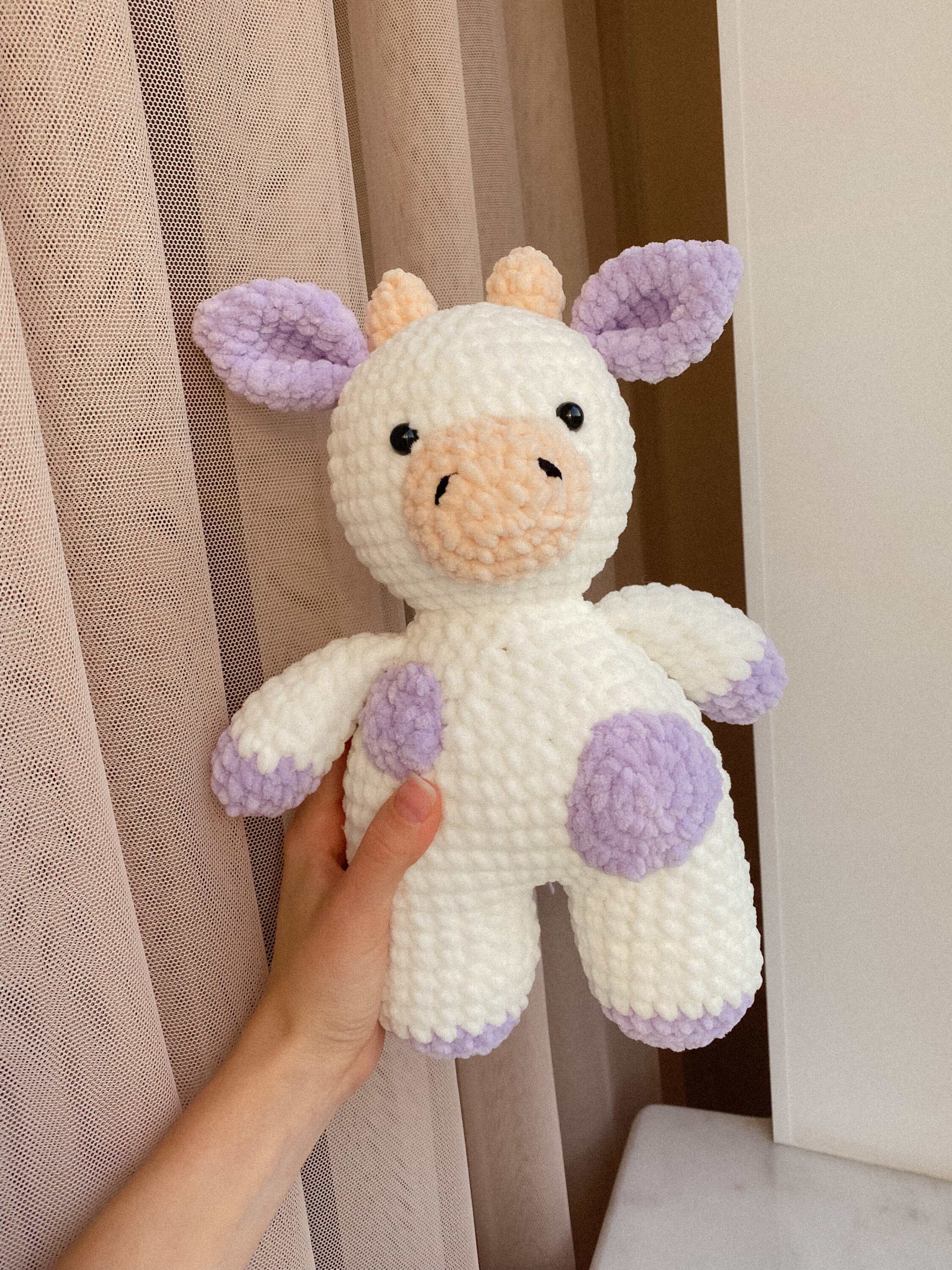 Toys Toys & Games Crochet Cow Calf Daisy Moo Plush Toy Large Bovine ...