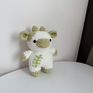 Crochet Fern Cow Plushie Amigurumi Stuffy Farm Animal - Etsy