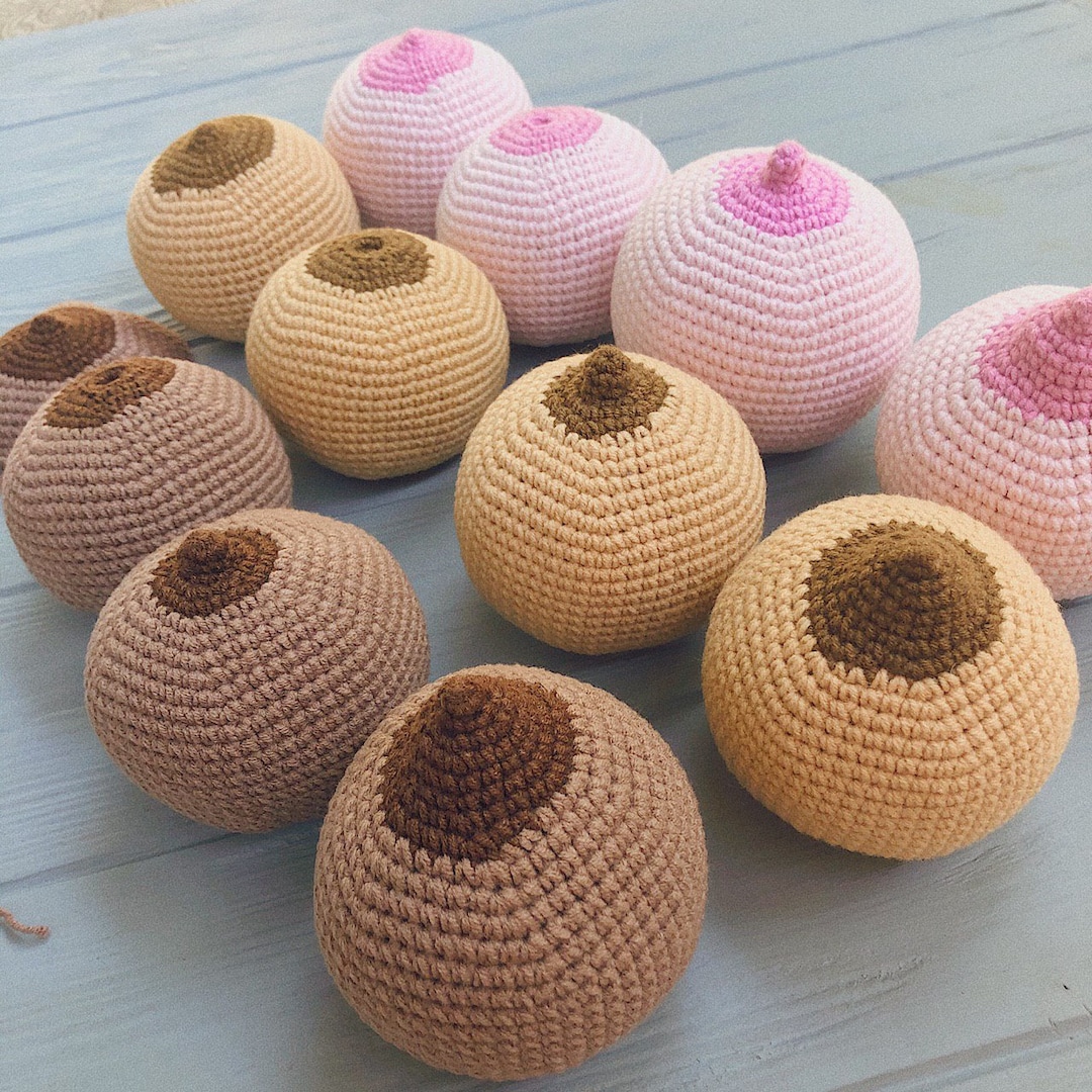 Crochet Boob Handmade Breast Breastfeeding Modelscrochet - Etsy