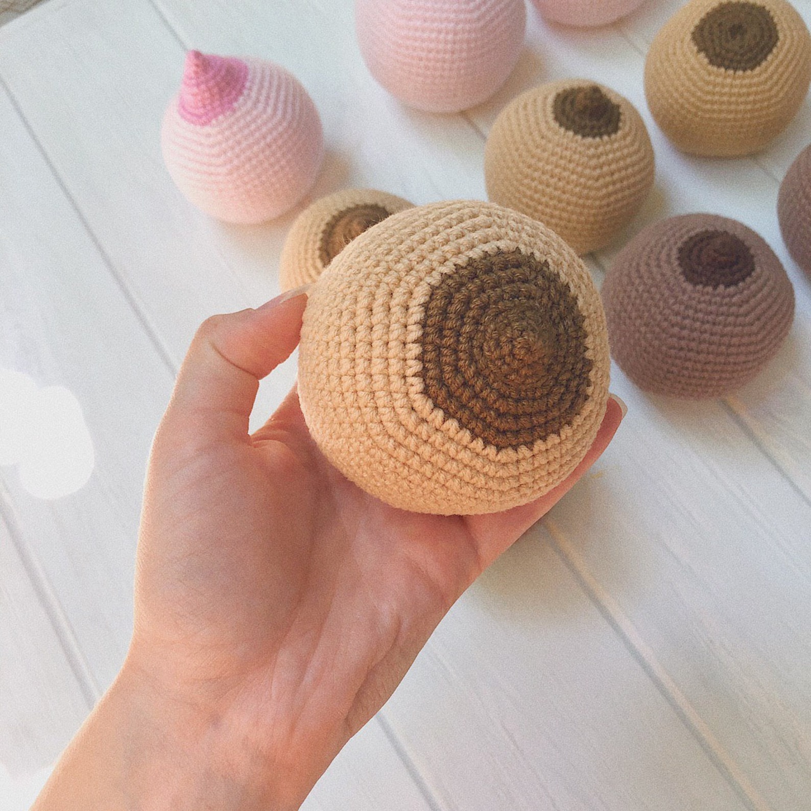 Crochet Boob Handmade Breast Breastfeeding Modelscrochet | Etsy Canada