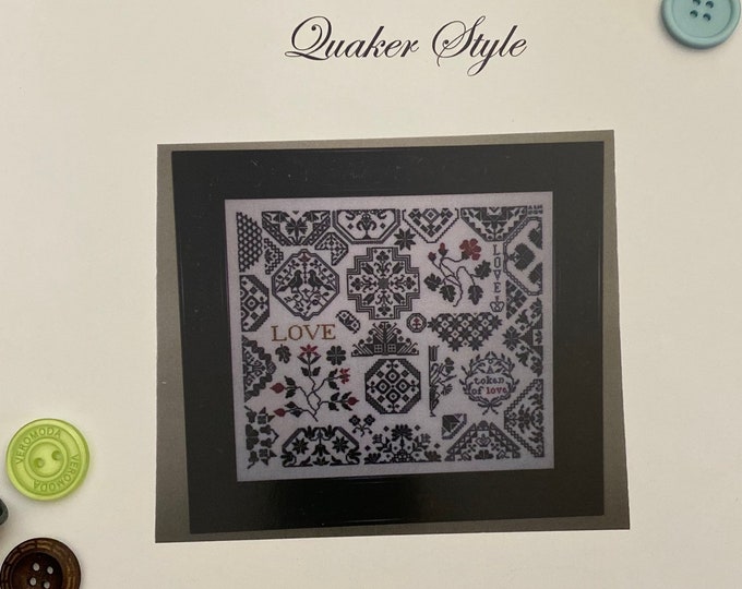 Love Aurytm Quaker Sampler Counted Cross Stitch Cross - Etsy
