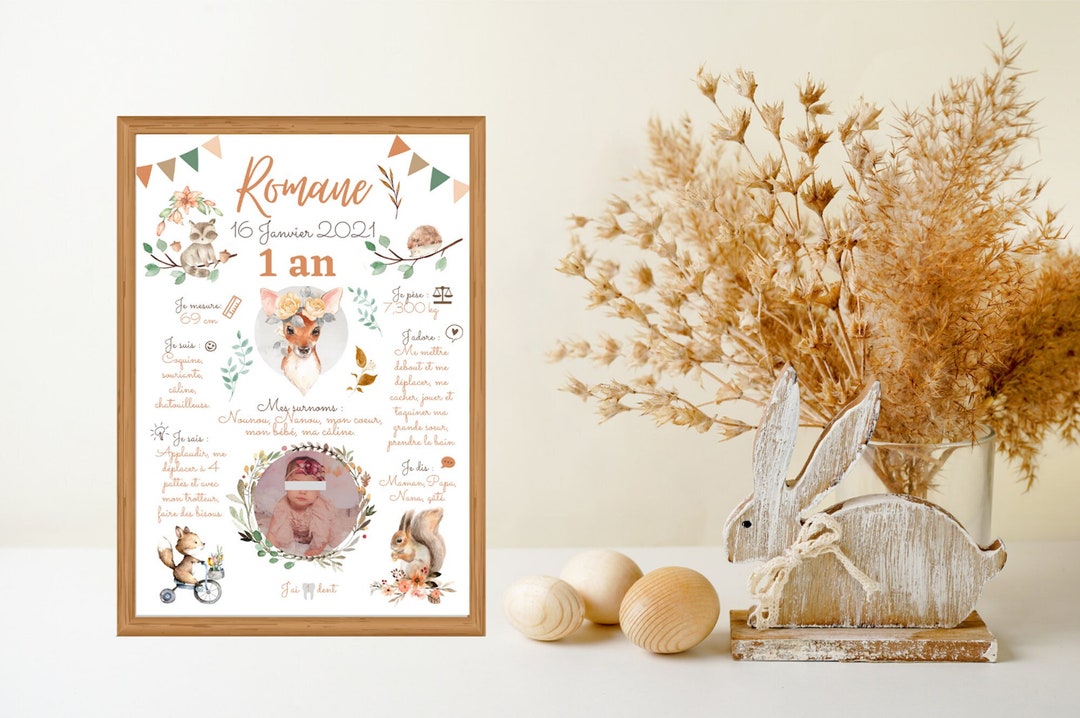 Birthday Poster Theme Forest Digital Format - Etsy