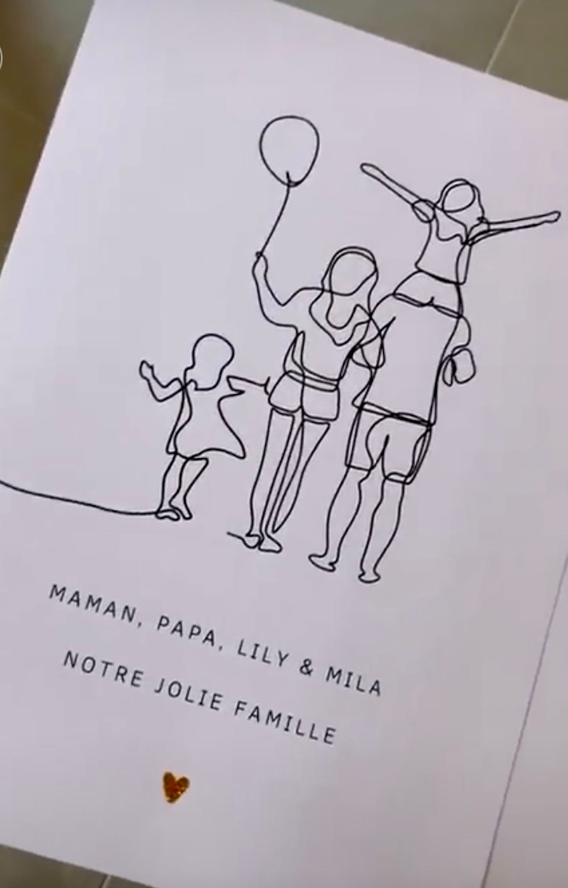 Single Line Family Poster | Etsy