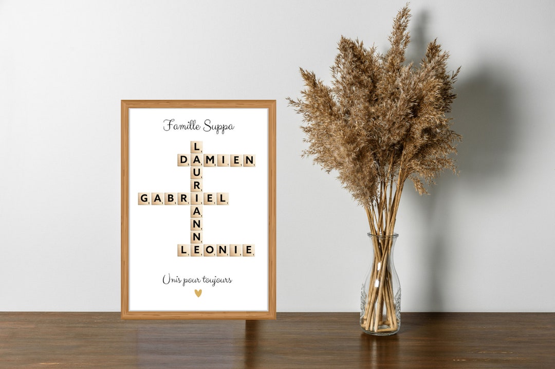Custom Scrabble Letters Poster - Etsy