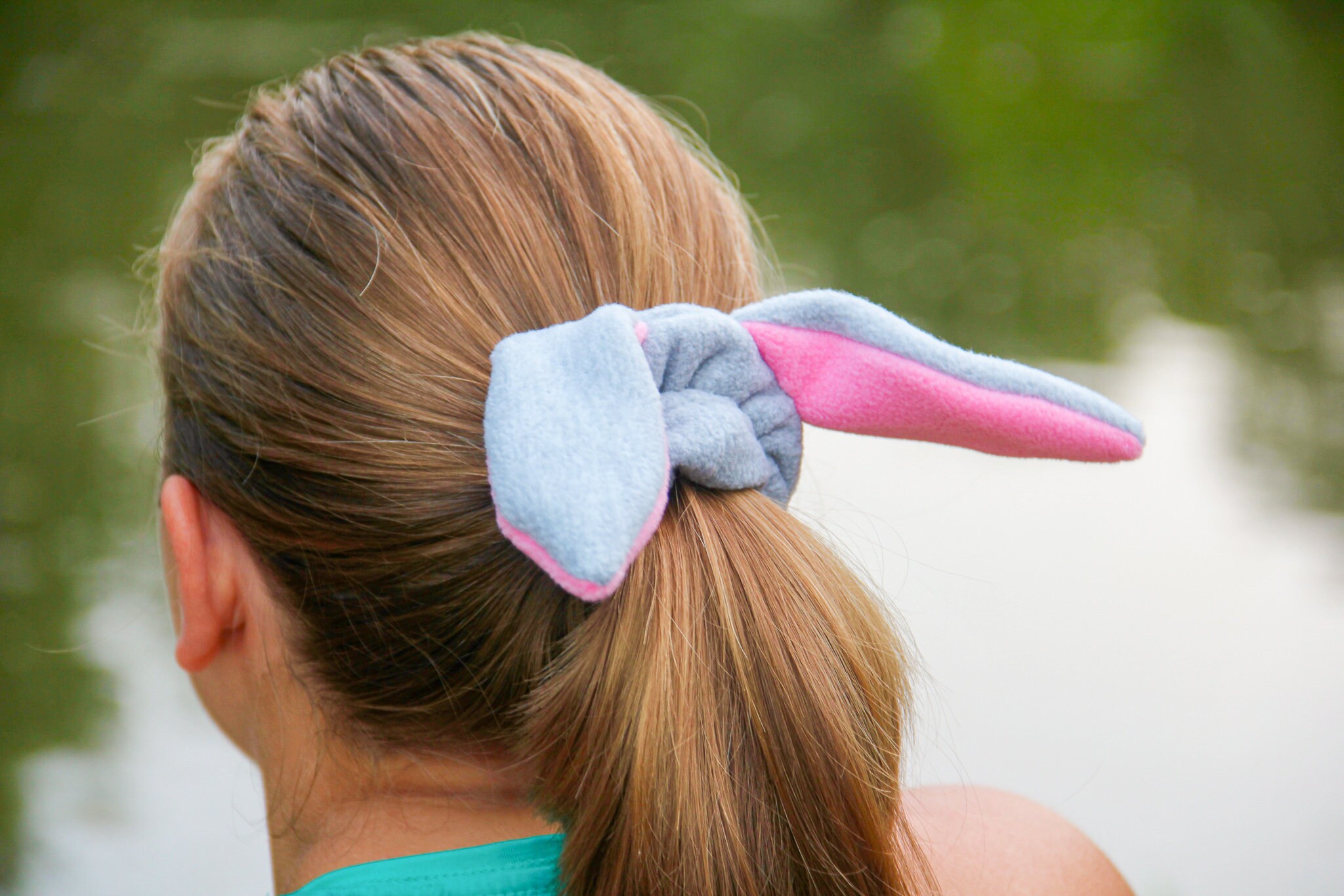Eeyore-inspired Ear Scrunchie for Women Chunky Fleece Hair - Etsy