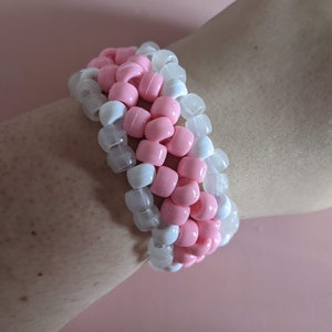 Kandi Cuff, Pastel Goth Kandi Bracelet, Custom Glow in the Dark Kandi ...
