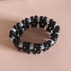 Kandi Cuff, Pastel Goth Kandi Bracelet, Custom Glow in the Dark Kandi ...