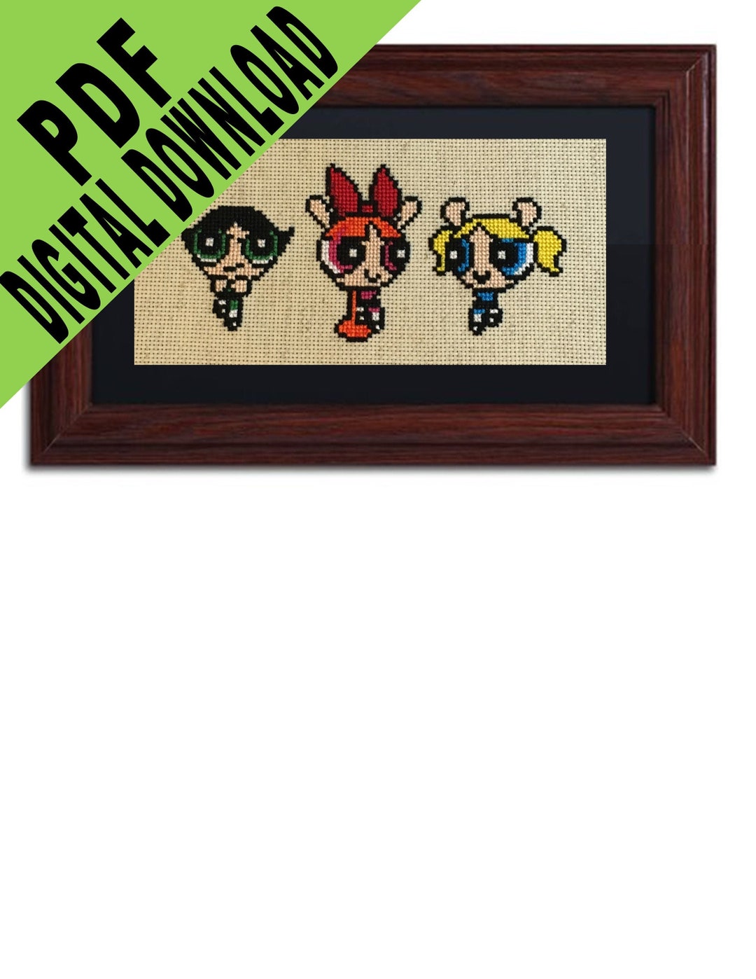 Powerpuff Girls Cross Stitch Pattern - Etsy