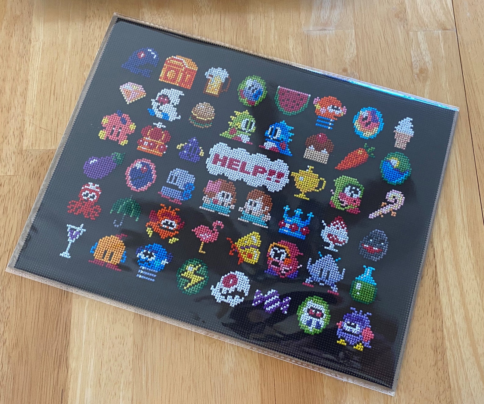 Bubble Bobble Characters Cross Stitch - MADE TO ORDER - Etsy